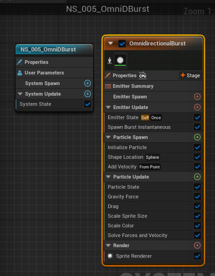 UE/Niagara Note: 005 Omnidirectional Burst - toya desk