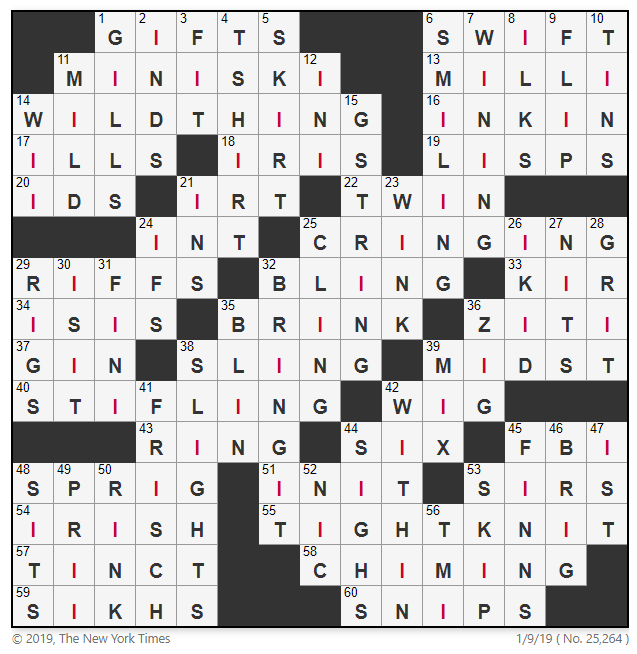 My Lipogrammatic Limitations - T Campbell's Grid