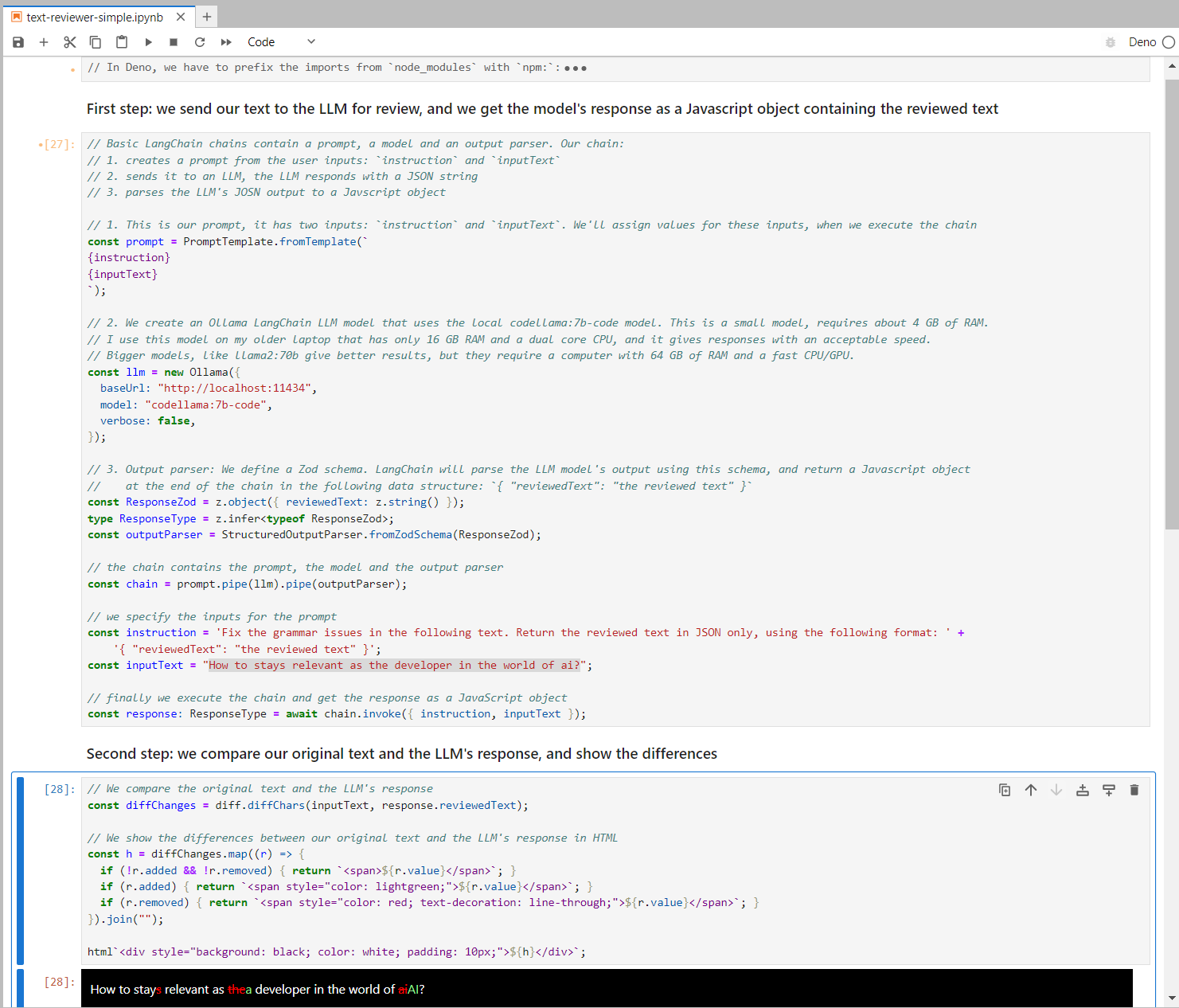 Create An Ai Prototyping Environment Using Jupyter Lab Ide With Typescript Langchainjs And