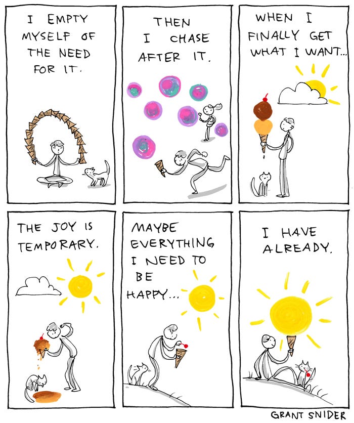 Wanting More - by Grant Snider - Incidental Comics