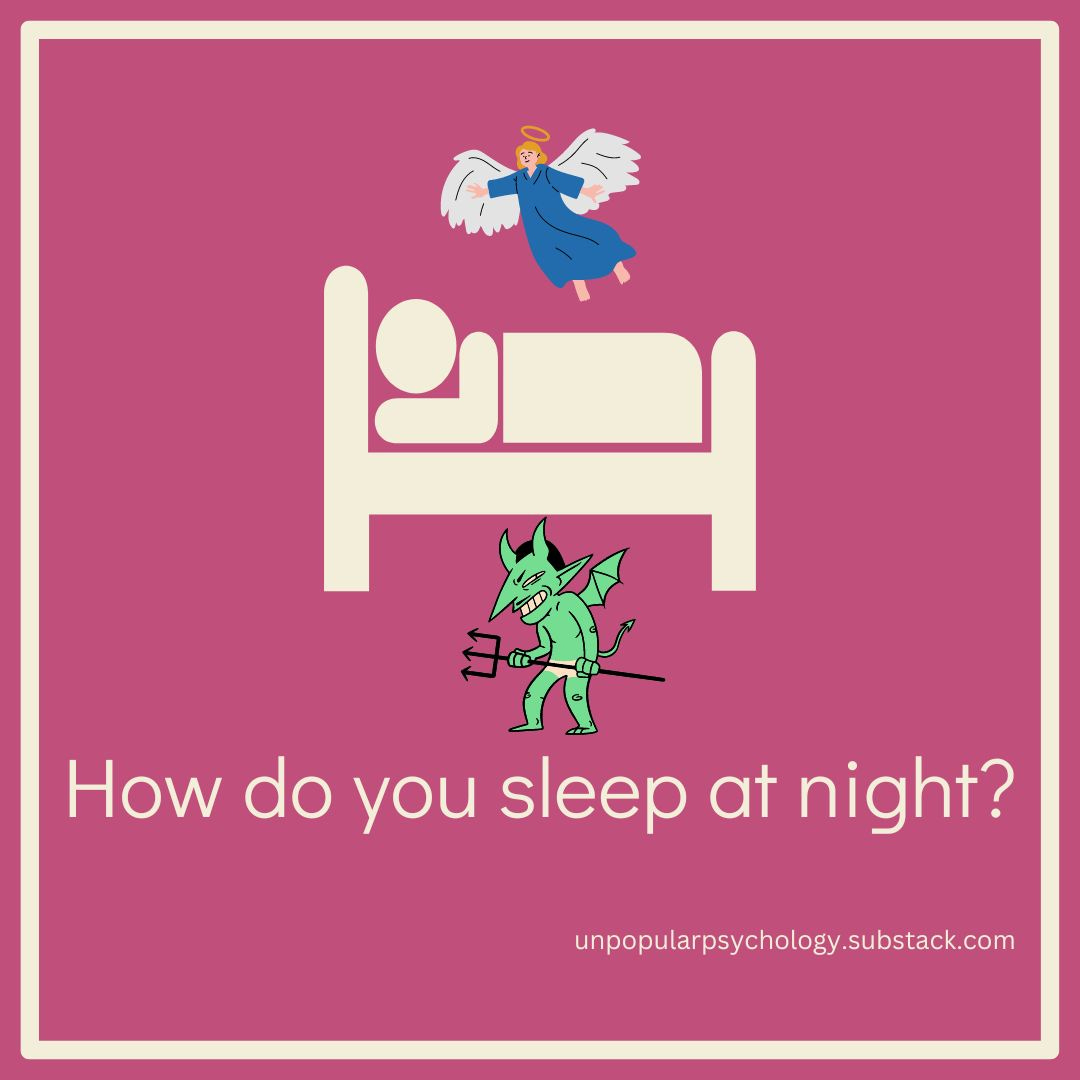 How do you sleep at night? - by Anju Joy
