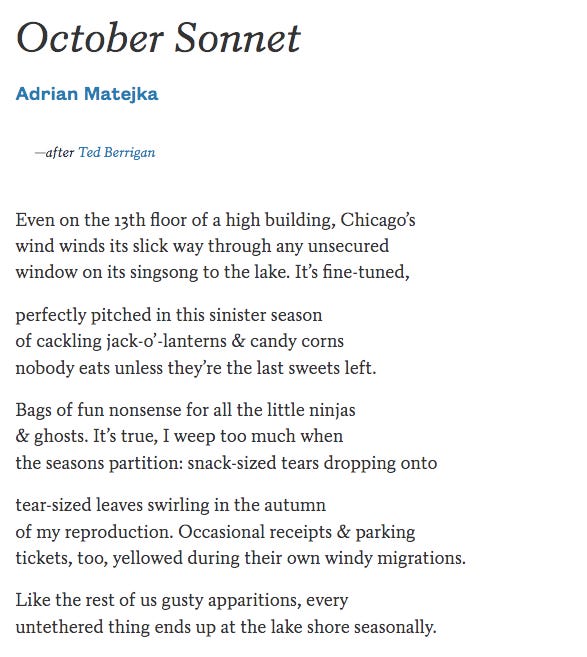 September Poems Round Up - by Maya C. Popa - Poetry Today