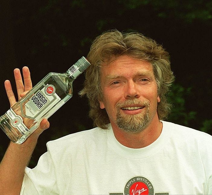 He drinks a whiskey drink, he drinks a vodka drink. He drinks a lager ...