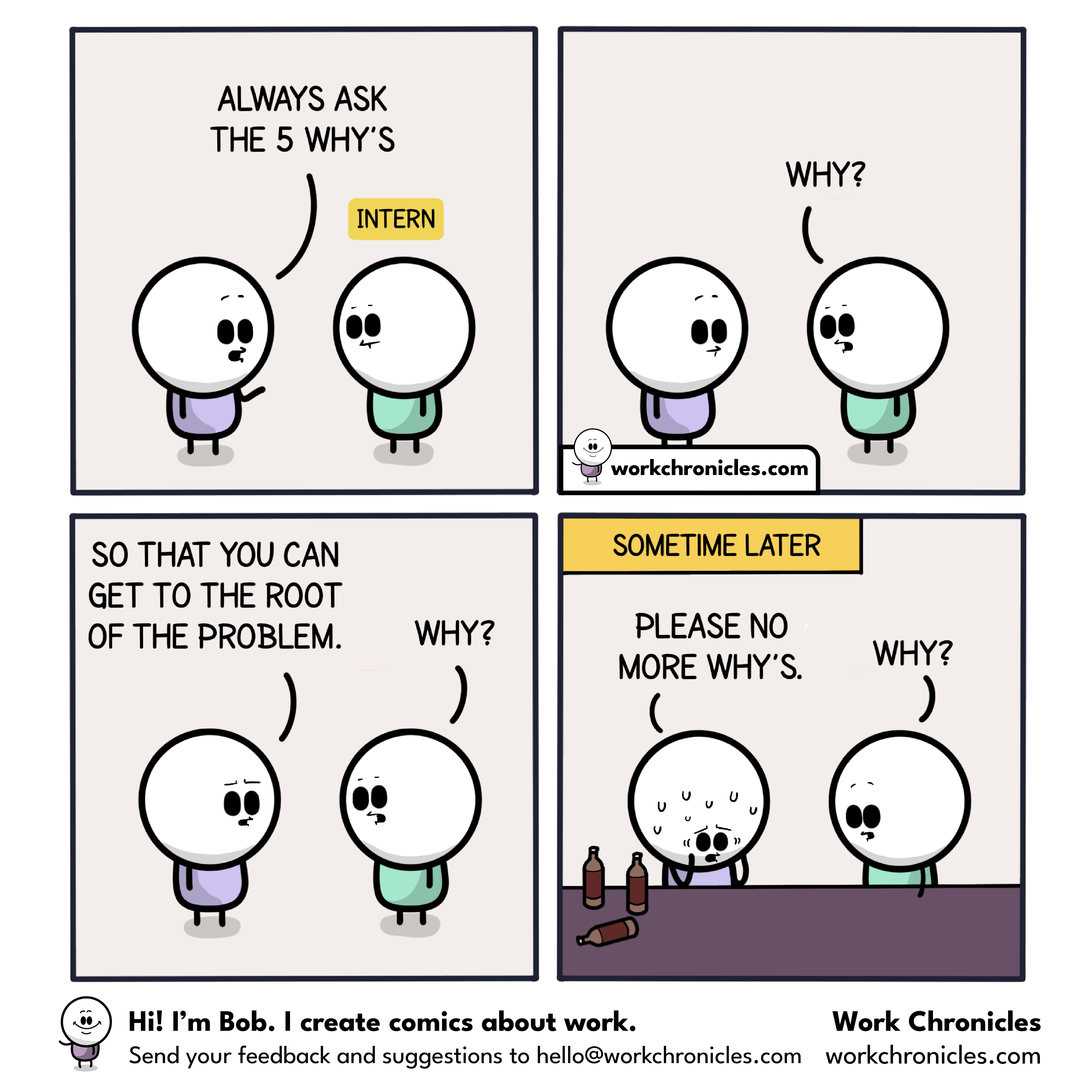 (comic) The 5 Why's - Work Chronicles