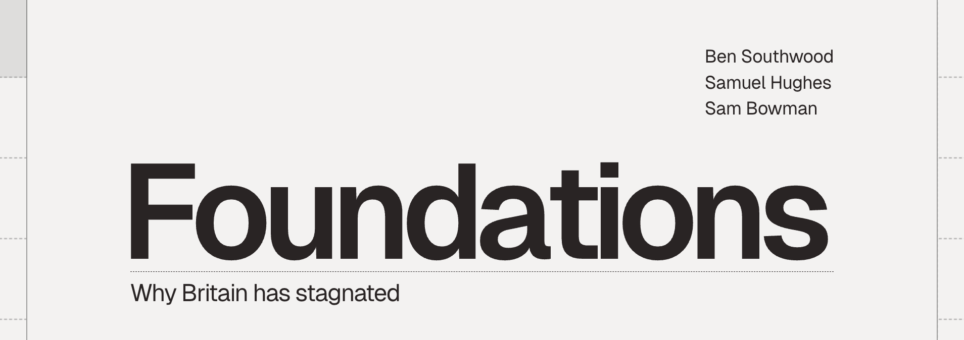 Foundations: Why Britain has stagnated - by Ben Southwood