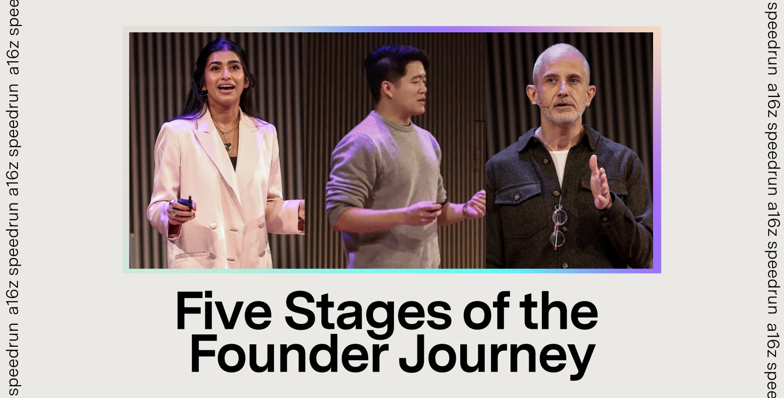 The Five Stages of the a16z speedrun Founder Journey