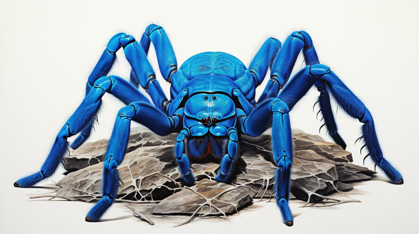 Brain Parasites, Pandas, Blue Tarantulas - by Claudia Brady