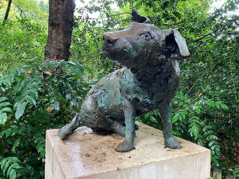 When Statues Get Mobbed - by Matt Brown