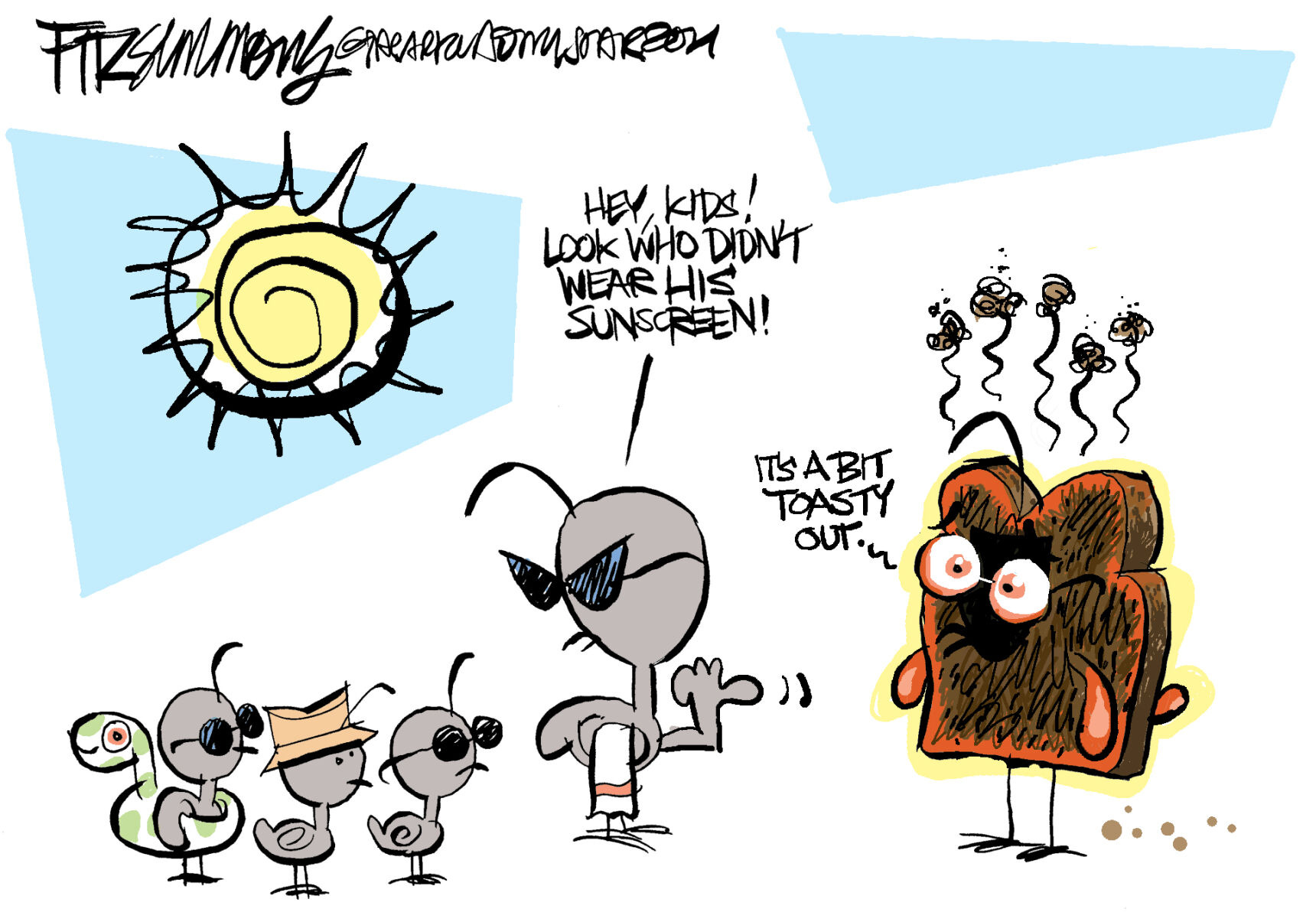 Fifty clues it's summer in Tucson - by David W Fitzsimmons