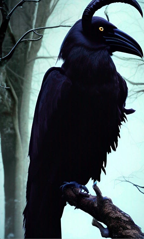 The Horned Crow - by Lauren Salas - Cobwebs and Candles