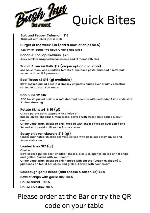 BUSH INN DELORAINE | Heads Up Launceston