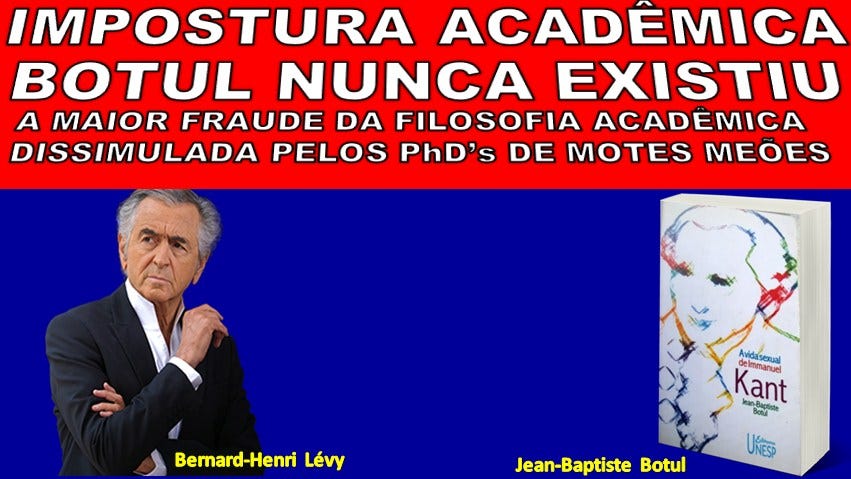 A IMPOSTURA ACADÊMICA VEIO À TONA COM LA VIE SEXUELLE D’EMMANUEL KANT ...