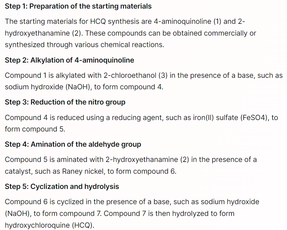 Hydroxychloroquine: POISON & Self Assembling Nanoparticles - The HCQ ...
