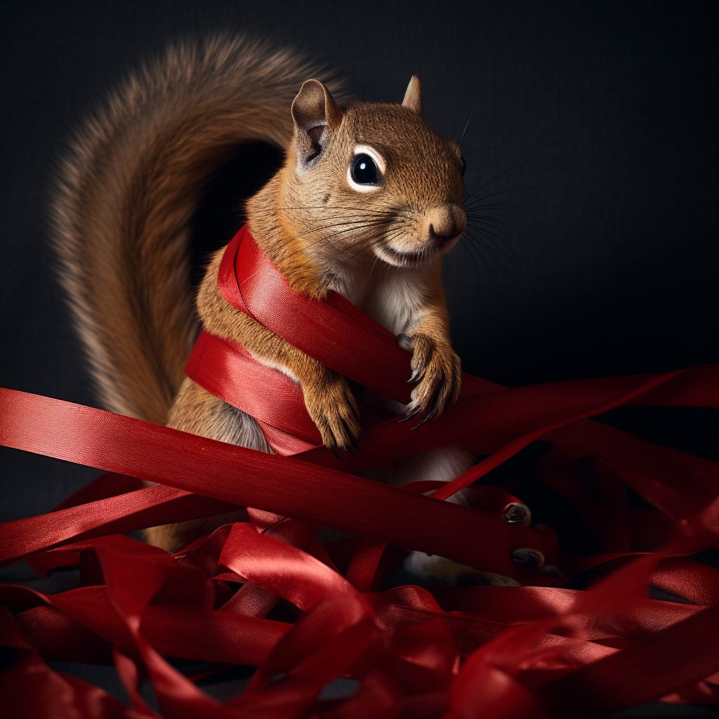 Seeing Red over Red Tape - by The Blind Squirrel
