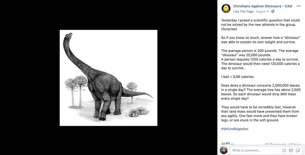 'Christians Against Dinosaurs' Group Fails To Force Arizona T. Rex Into ...