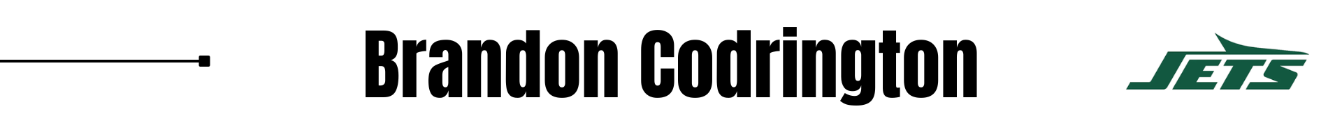 Brandon Codrington - by David Wyatt-Hupton - The Jets Way