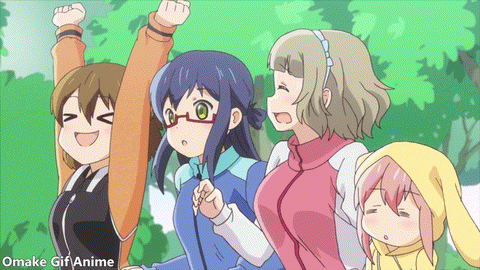 Omake Gif Anime - Pan de Peace! - Episode 6 - Running Girls