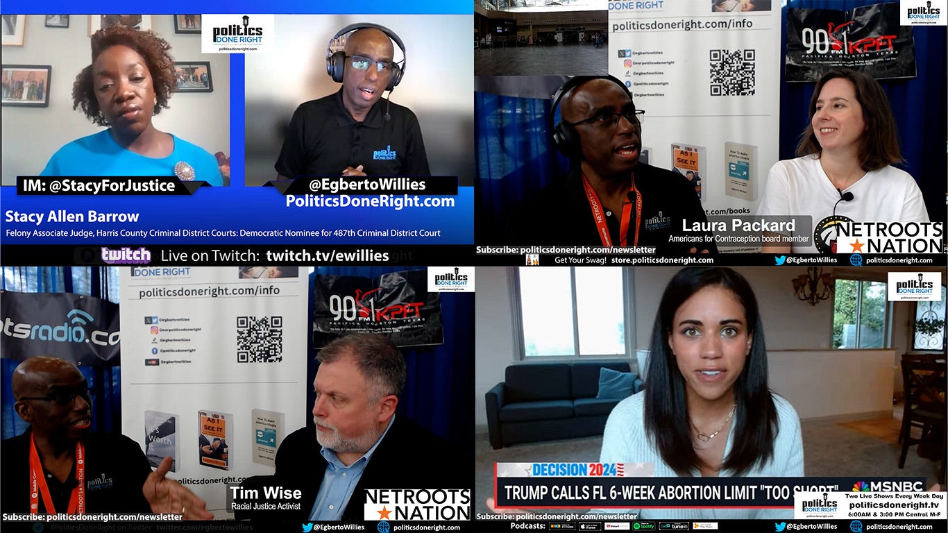 Judge Stacy Allen Barrow speaks. Tim Wise on Race. Laura Packard on ...