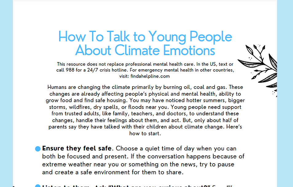 What Teachers And Parents Need To Know About Climate Emotions