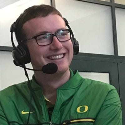 32. Joey McMurry, Oregon Ducks sidelines, men's hoops voice and J ...