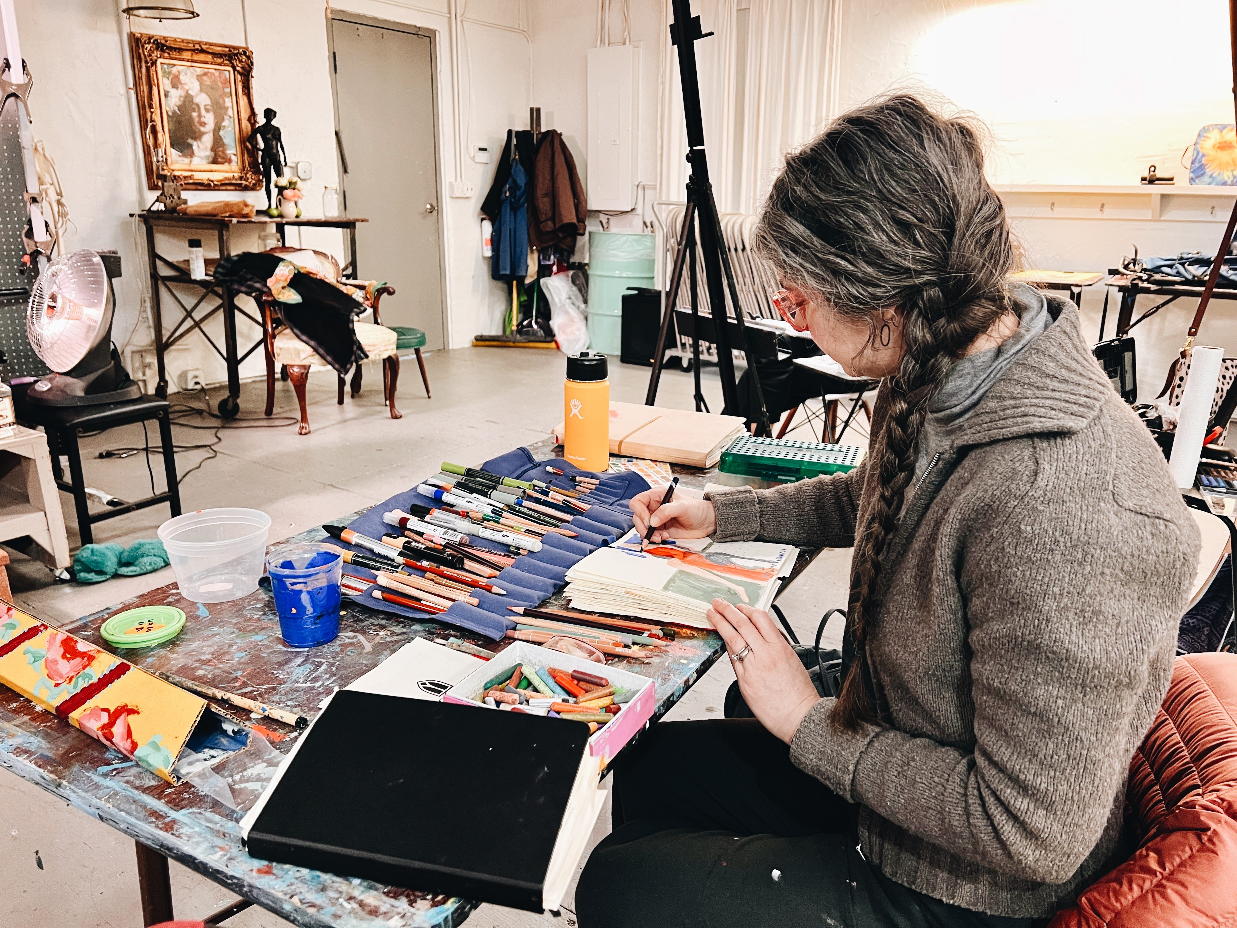 Feeling Insecure At Open Studio - by Sandi Hester