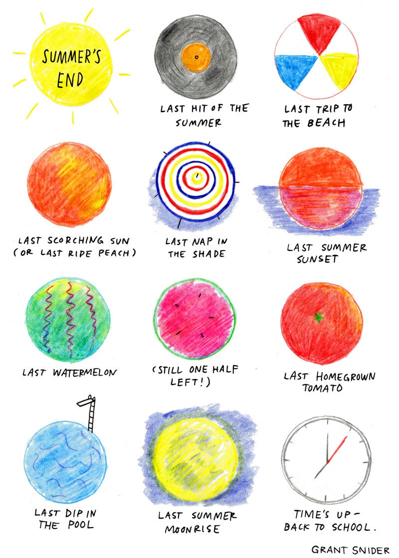 Sketches of Summer - by Grant Snider - Incidental Comics