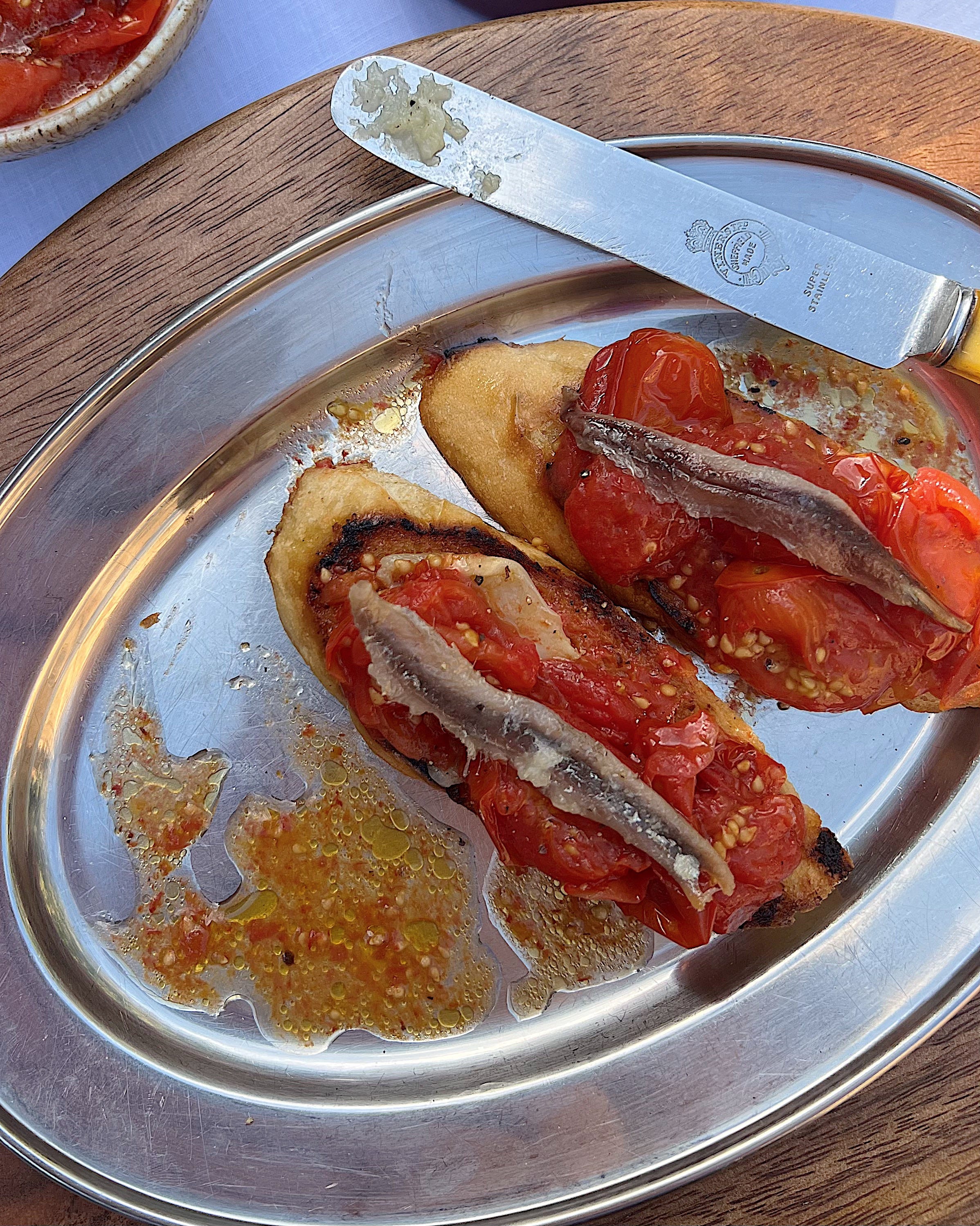 MESSY PLATE #11 confit tomato & garlic - messy plates