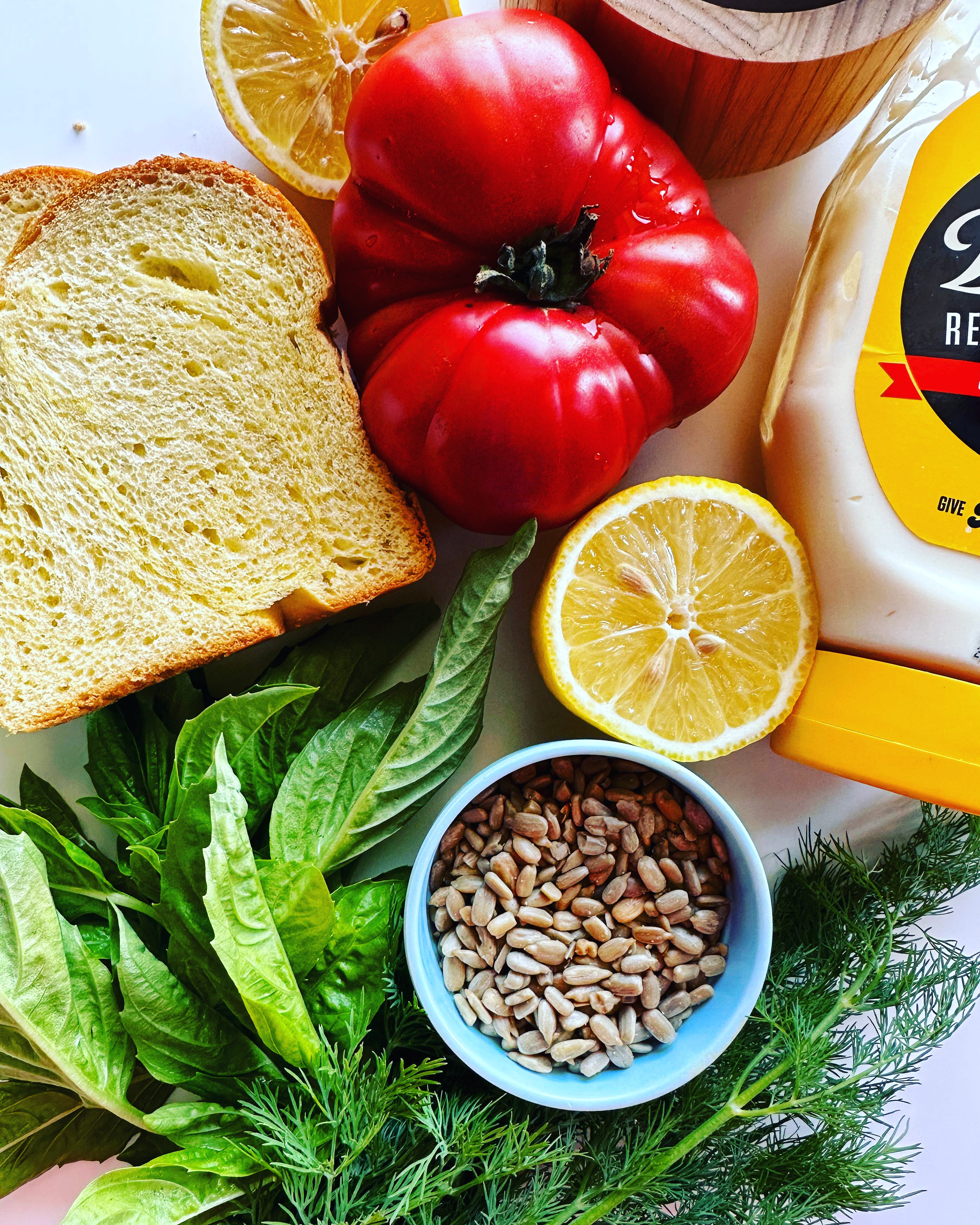 A Salady Sandwich and a Sandwichy Salad - by emily nunn