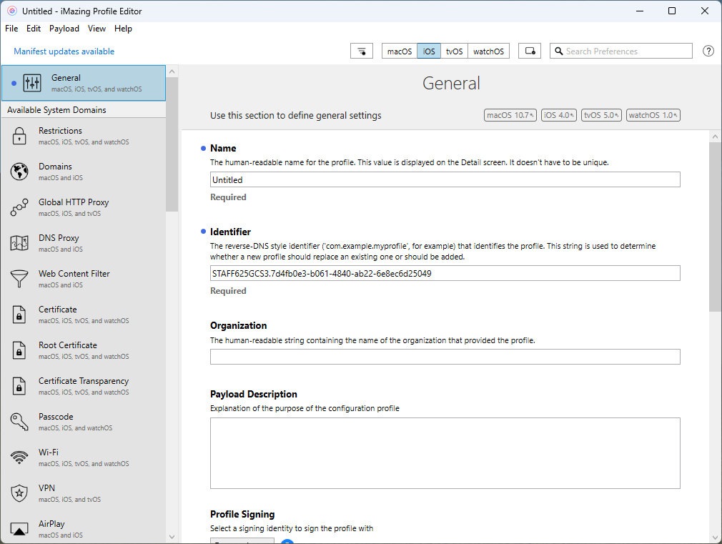 Creating custom configuration profiles for Apple Devices for Intune