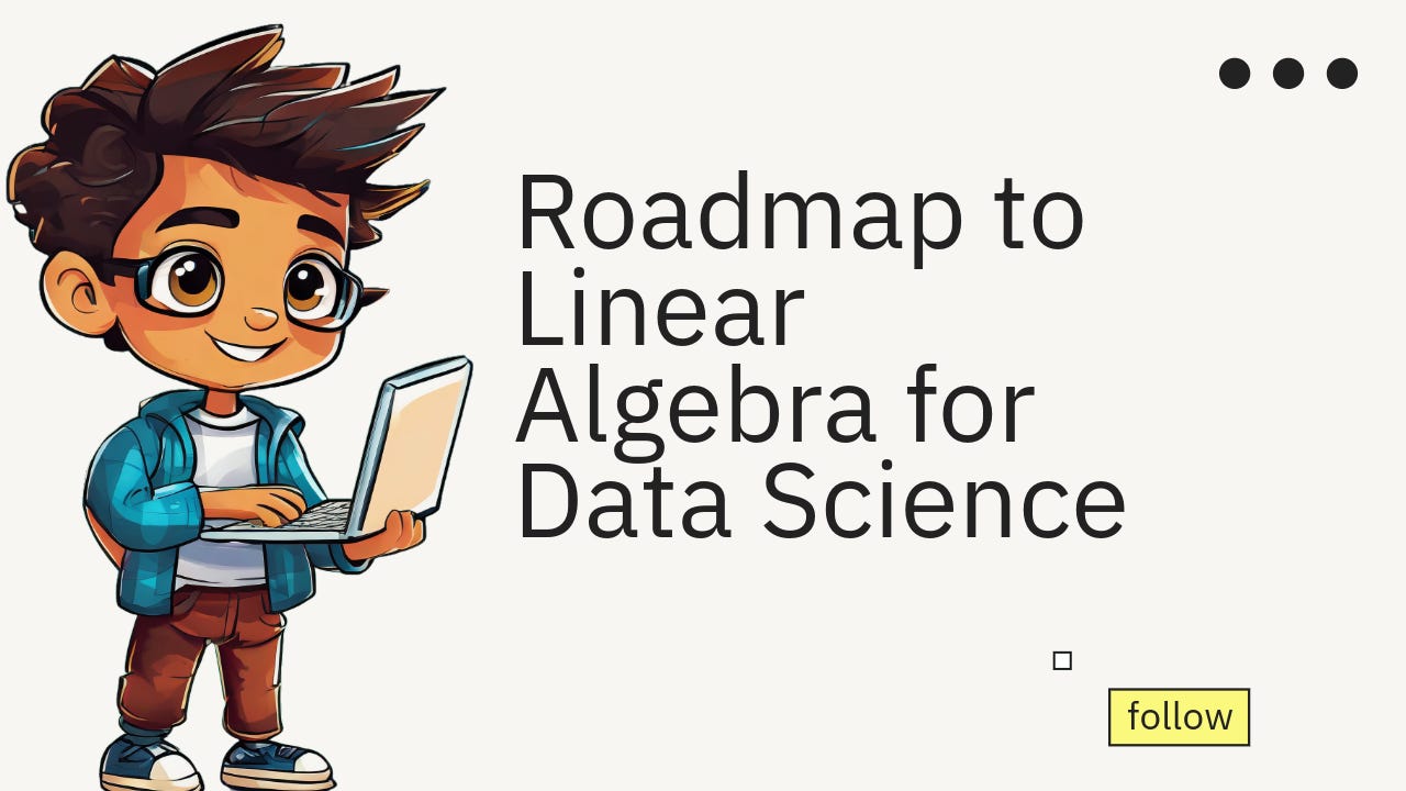 Roadmap to Linear Algebra for Data Science 2023