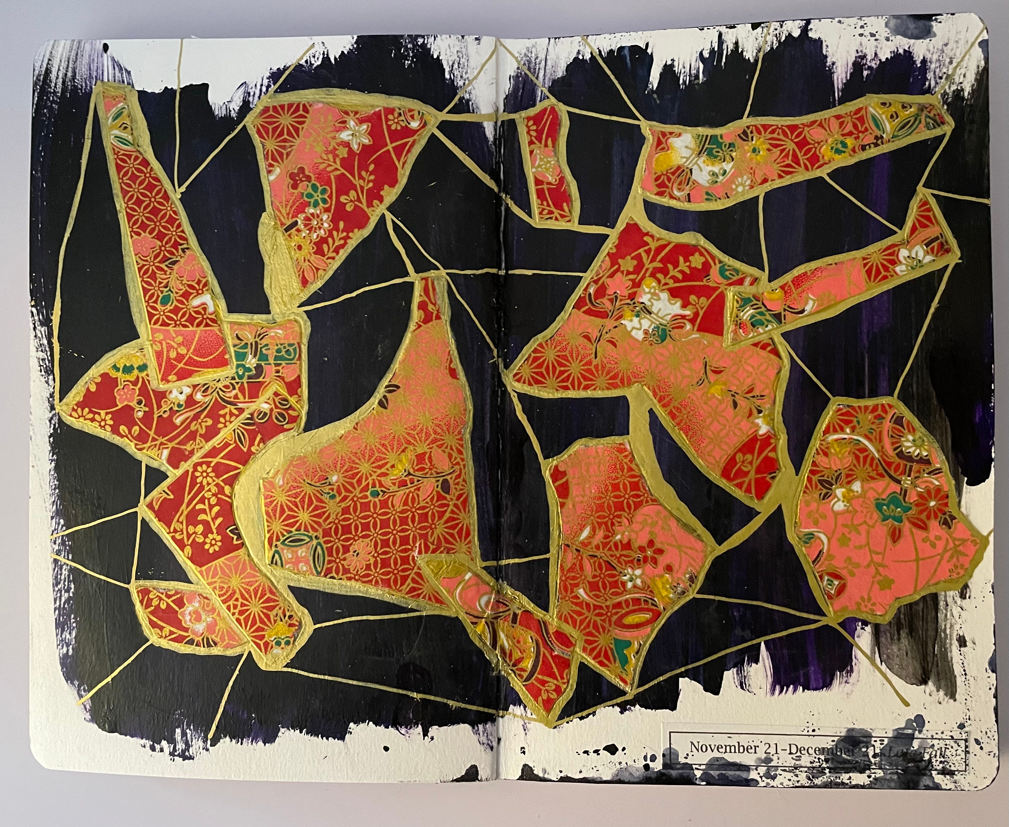 Kintsugi Collage - by Melanie Childress Reuter