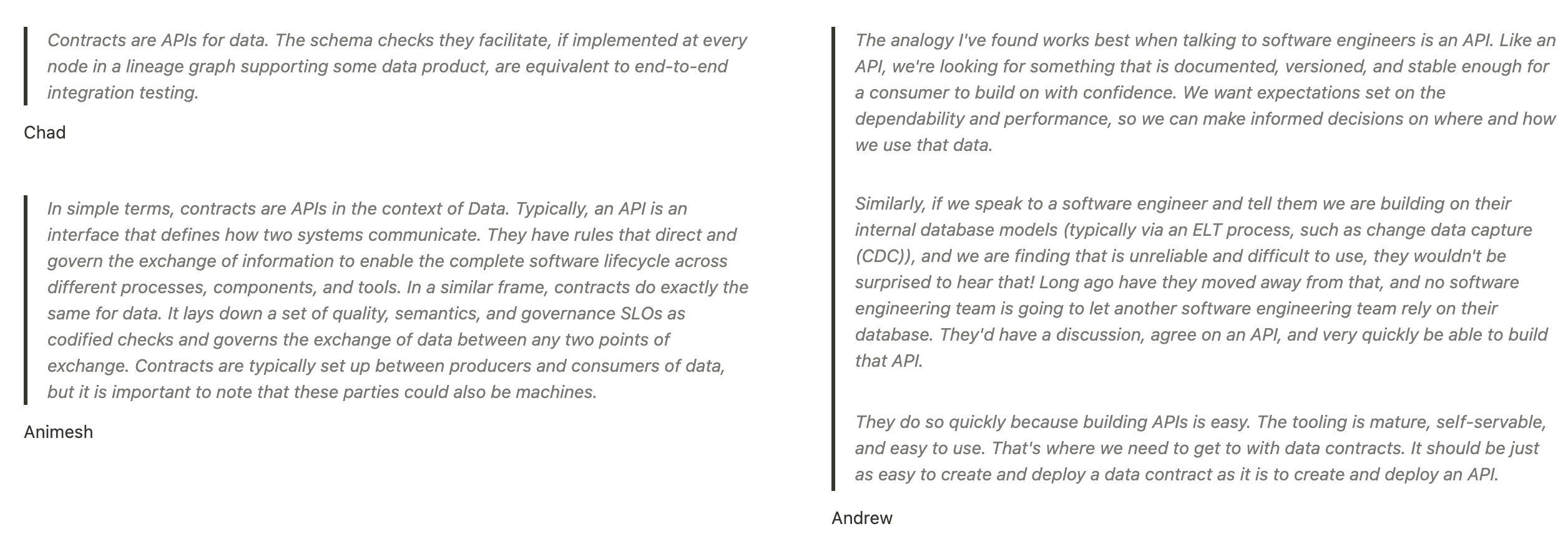 Practical Data Contracts: First-Hand Insights from 9 Data Experts