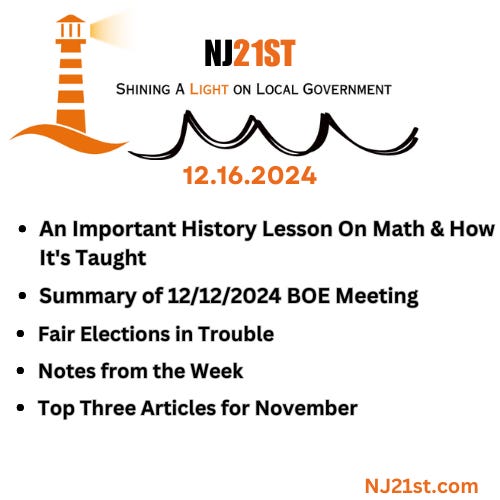 NJ21st 12/16/2024 Newsletter - by NJ 21st Team - NJ 21st