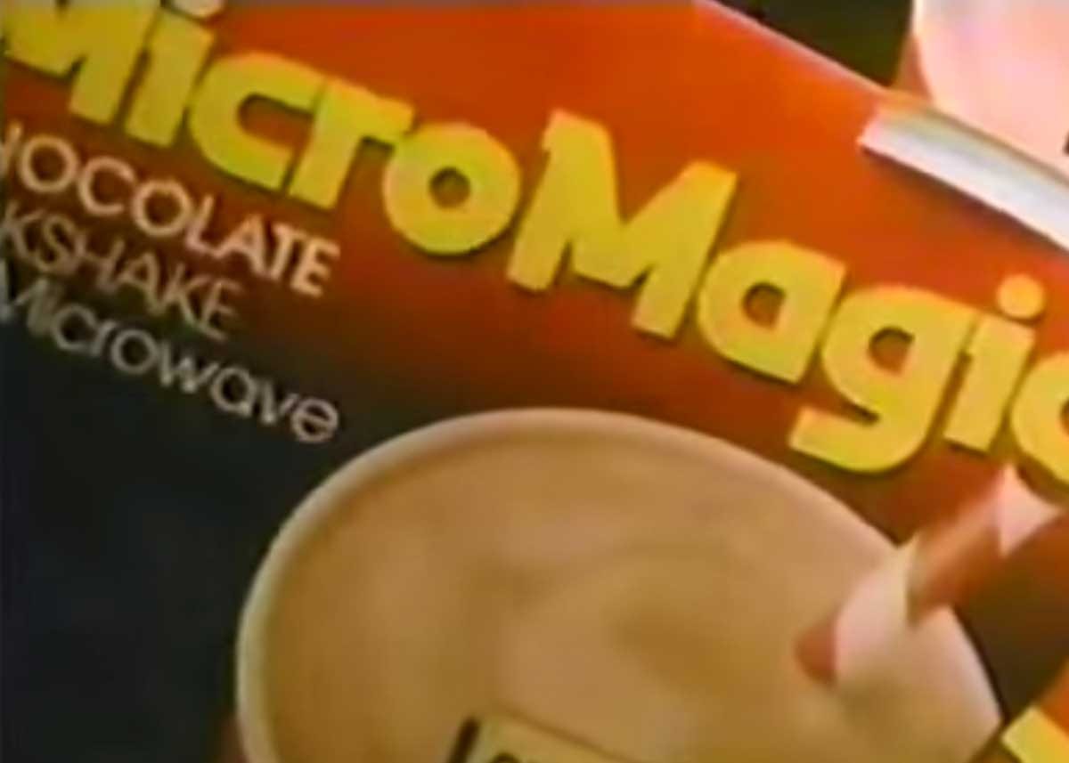 Microwavable Milkshakes from Micro Magic and reverse nostalgia