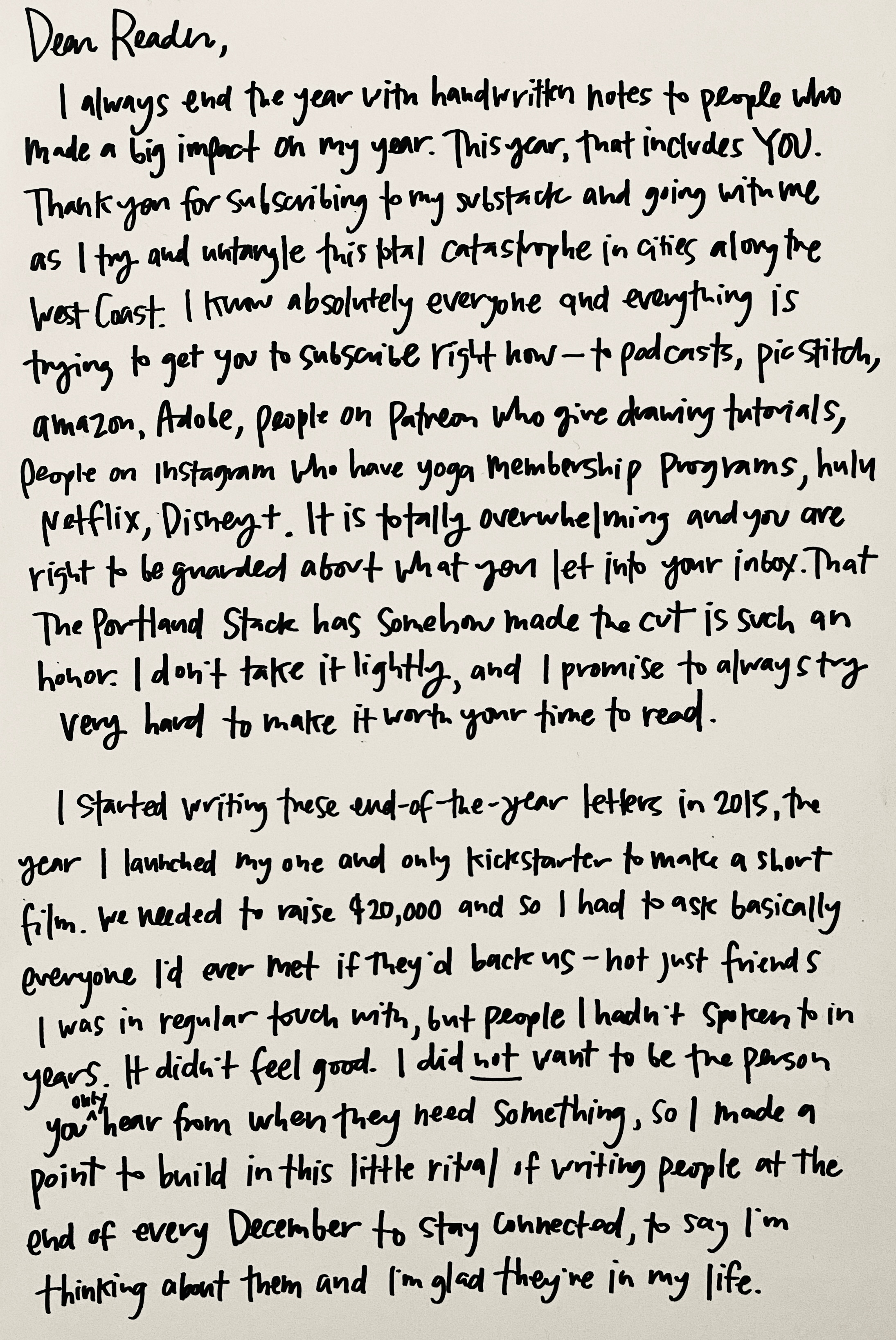 Dear Reader - by Devin Boone - Portland Stack