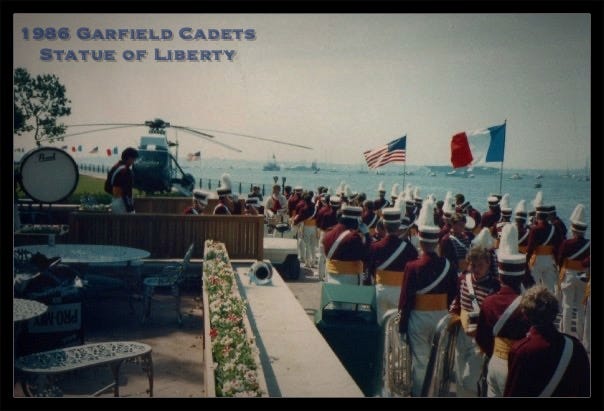 Garfield Cadets perform for the World at the Statue of Liberty