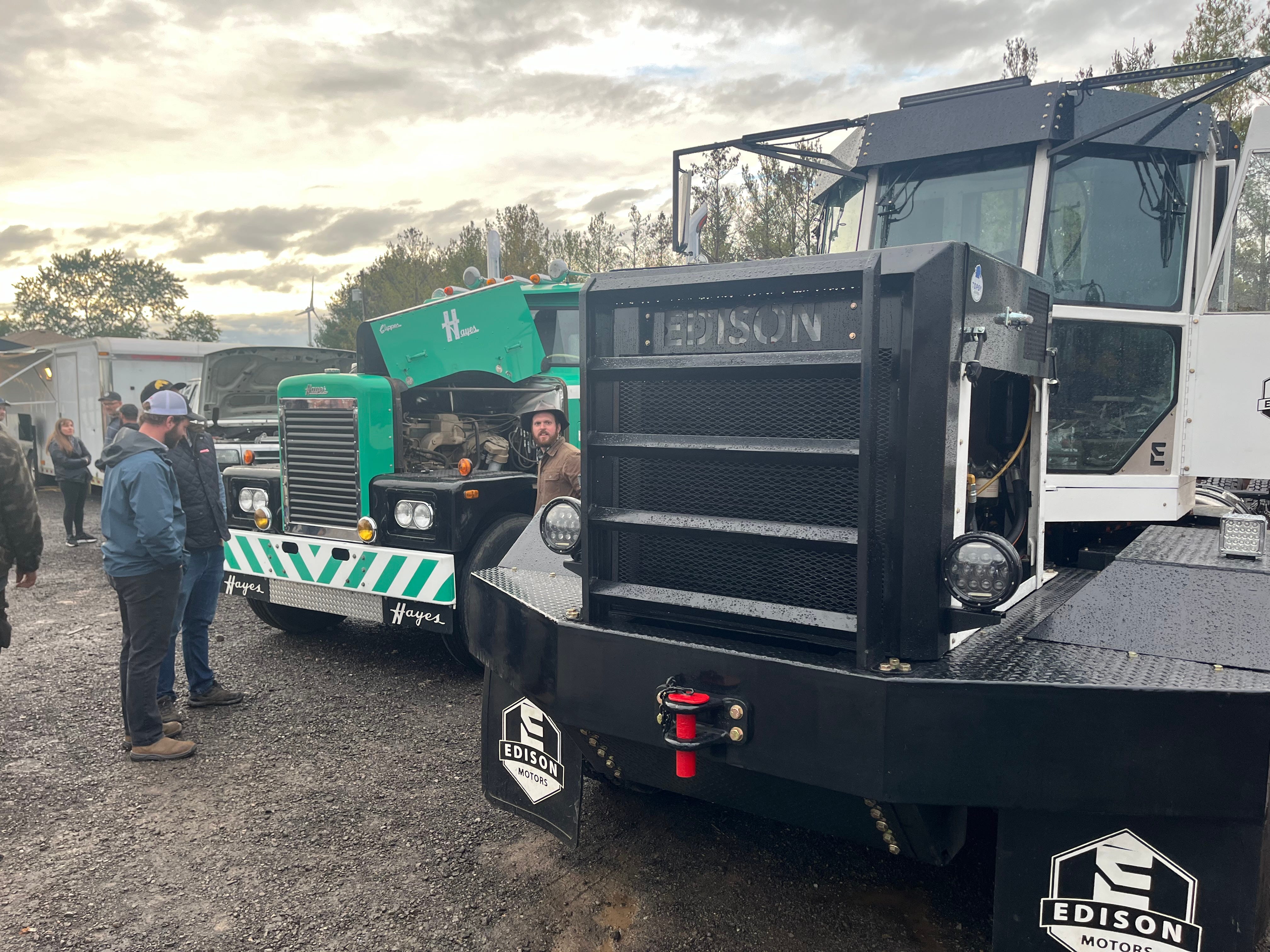 Up Close with Edison Motors prototype Diesel Electric Hybrid Truck