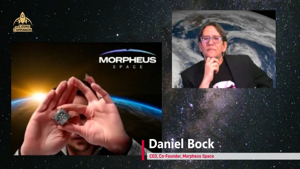 Making Space Sustainable w/ Daniel Bock from Morpheus Space