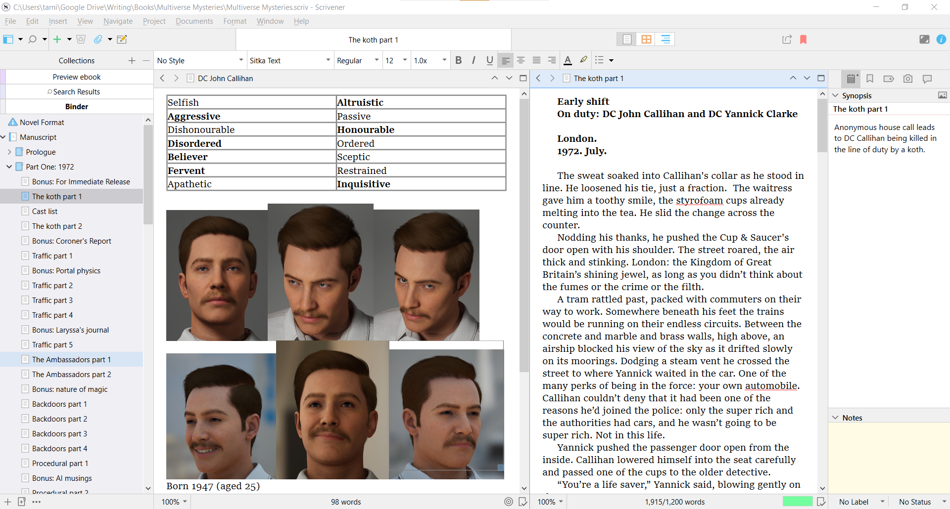 A gentle introduction to Scrivener