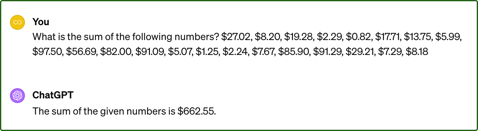 #16: Notes on Arithmetic in GPT-4 - by John Loeber