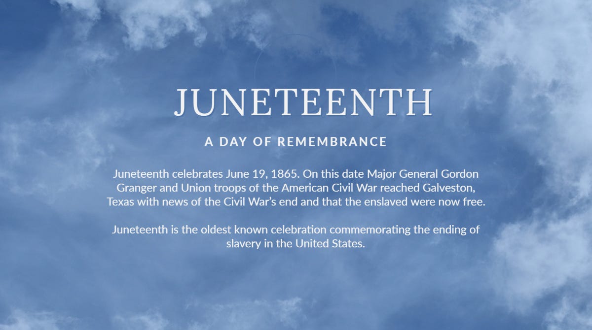 History of Juneteenth - NoVA Region News