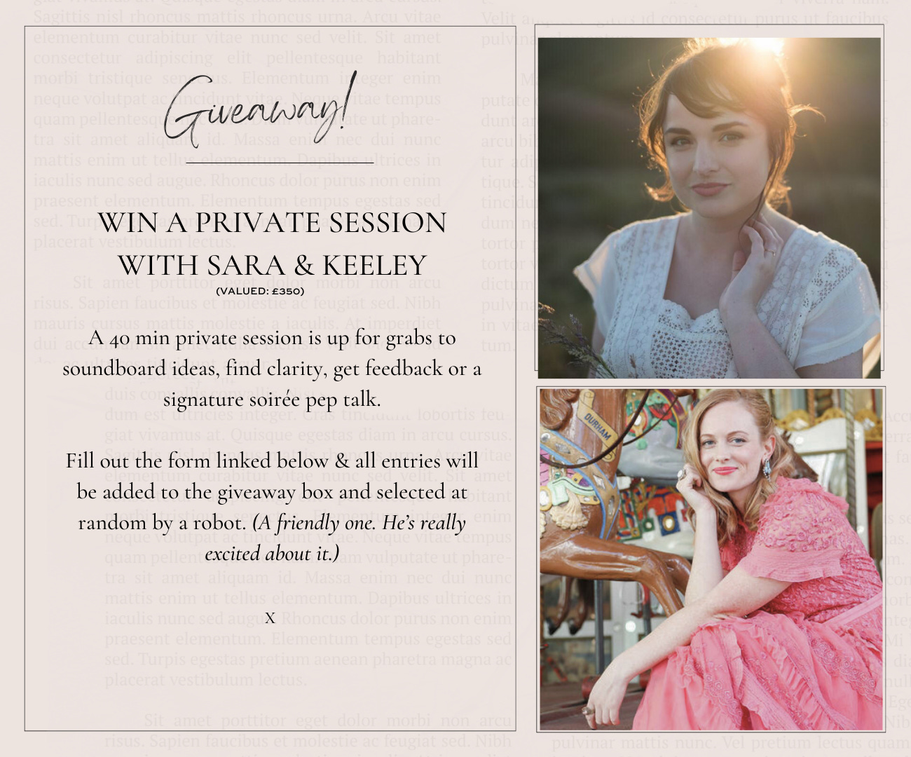 Giveaway! - by Keeley Rees - The Substack Soirée