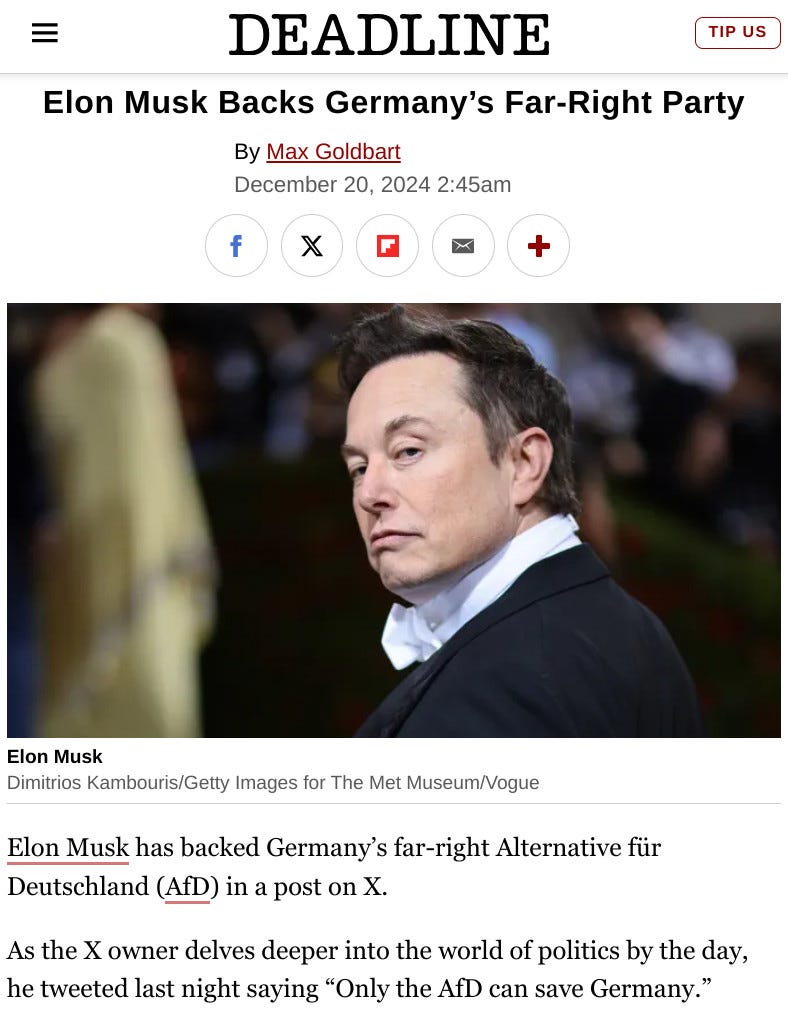 Elon's Nazi salute at Orange Hitler's coronation