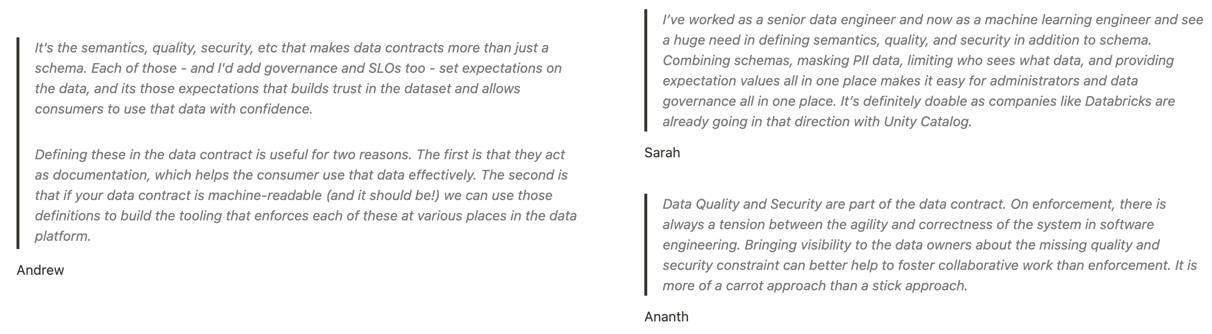 Practical Data Contracts: First-Hand Insights from 9 Data Experts