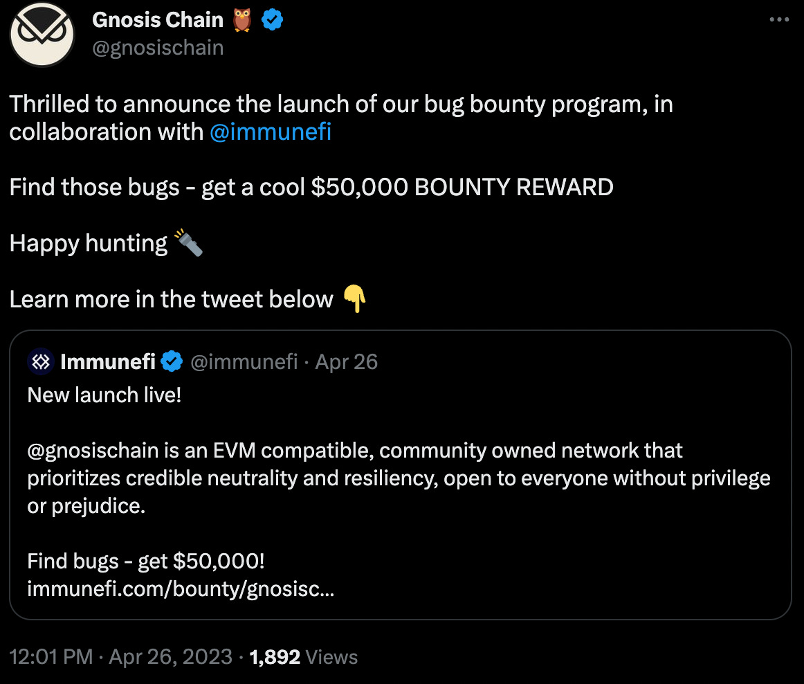 ⚔️ 🦉 Gnosis Chain Weekly · 28 April 2023 - Gnosis Chain