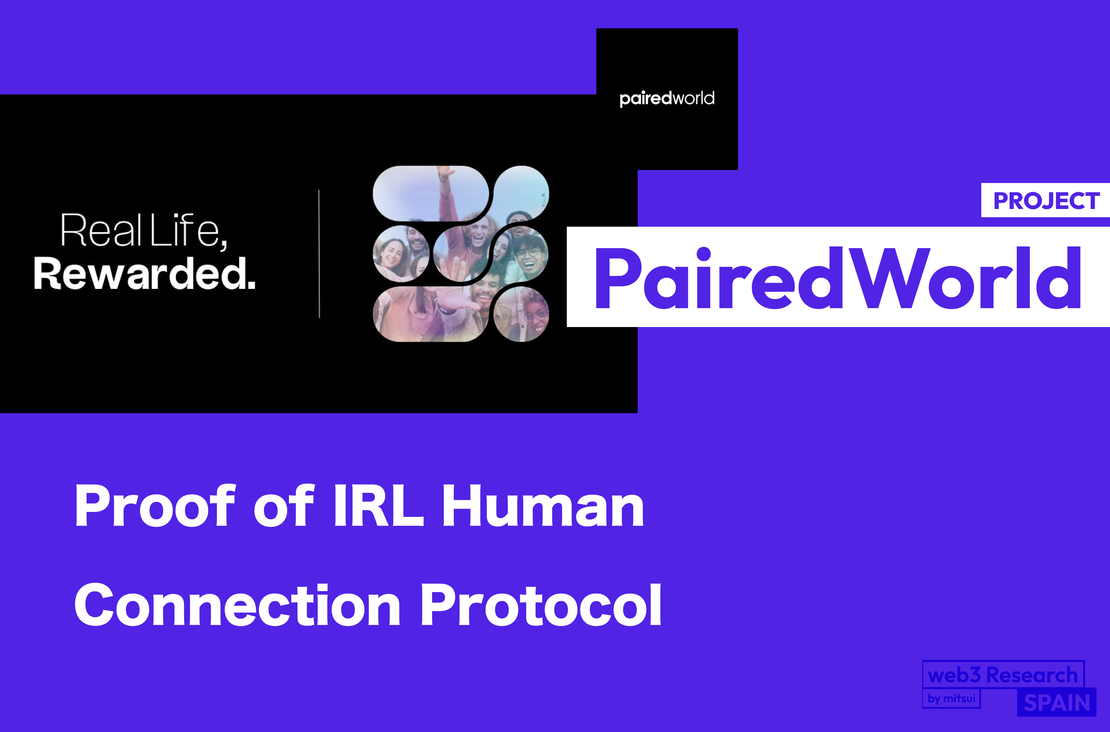 【PairedWorld】Proof of IRL Human Connection Protocol / Los tokens SBT ...