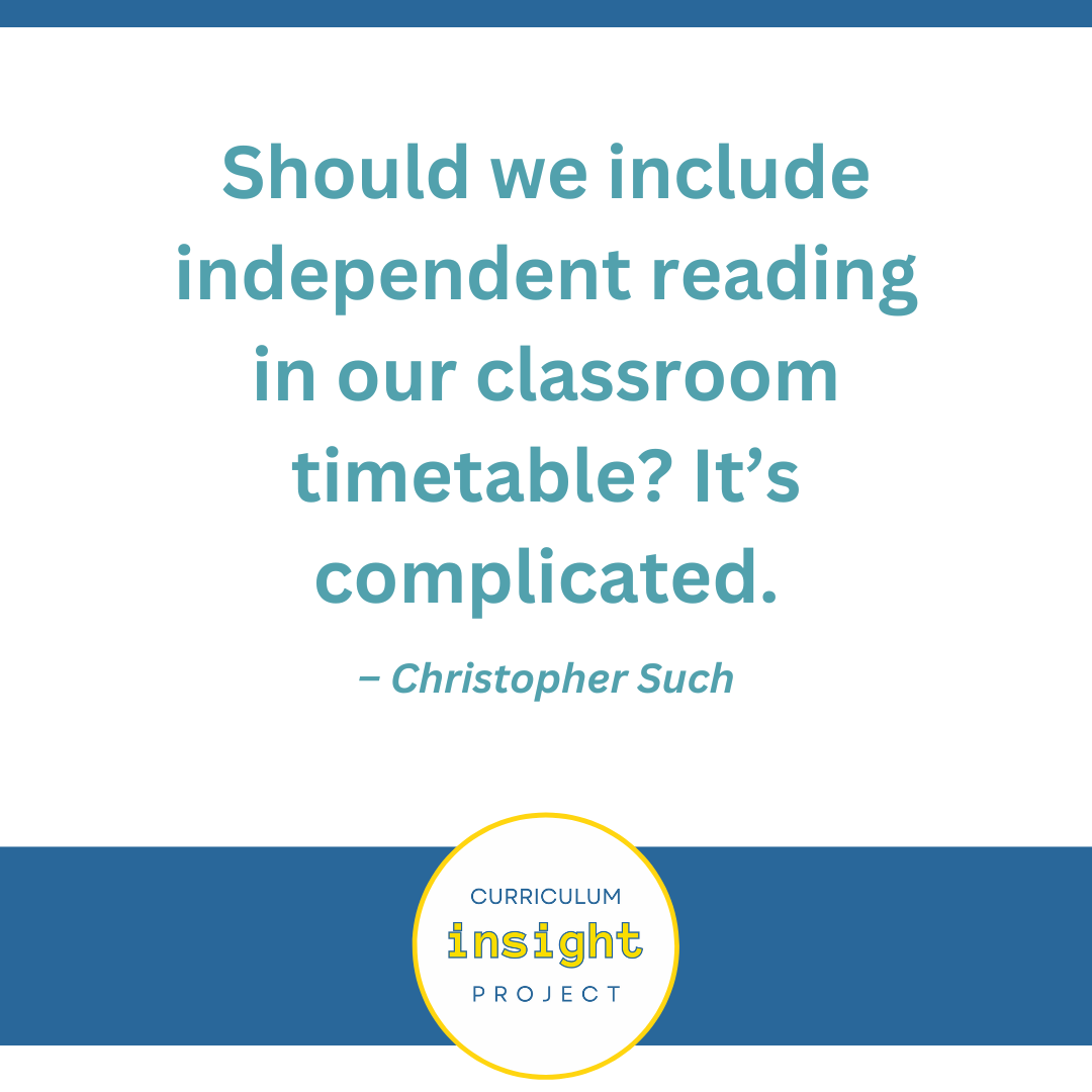 Should Your Curriculum Incorporate Independent Reading? We're With ...