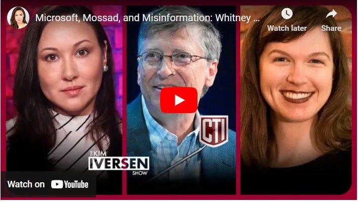 Microsoft, Mossad, and Misinformation: Whitney Webb Exposes Zionist ...
