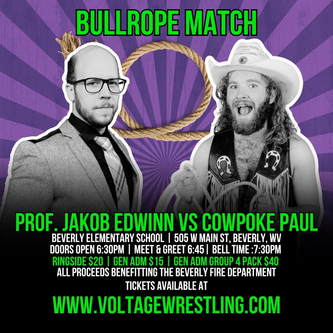 Saturday: Meet Buff Bagwell & Lince Dorado at Voltage Wrestling