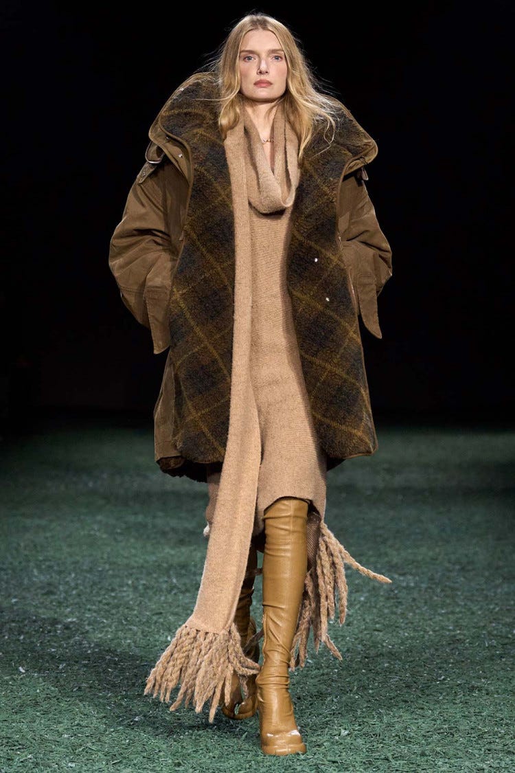 Iconically British: Burberry’s display of their timeless designs.